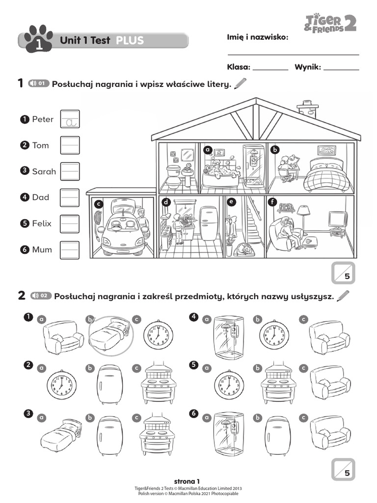 Tiger and Friends 2 Unit 1 | PDF