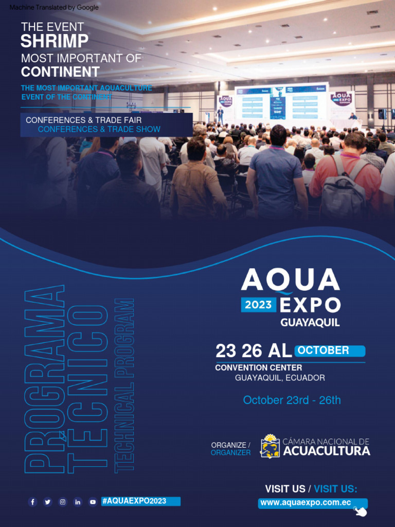 Programa Preliminar AQUAEXPO Guayaquil 2023 - 23 Al 26 de Octubre | PDF | Single Nucleotide ...