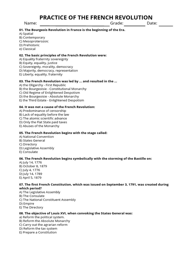 Practice of The French Revolution | PDF | French Revolution ...