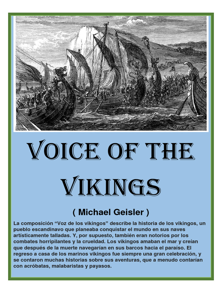 Voice of The Vikings - Michael Geisler - Set of Clarinets | PDF | Era ...