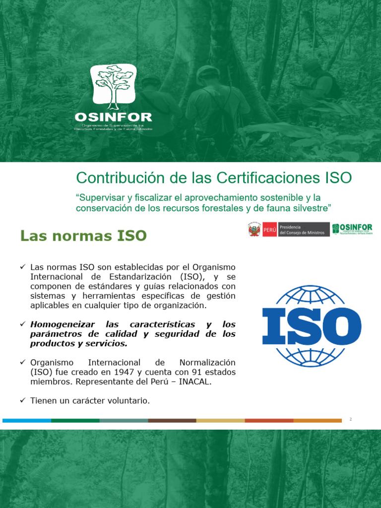 Modulo I - Sesión 1b - Certificación ISO 9001 y 27001 Del OSINFOR ...