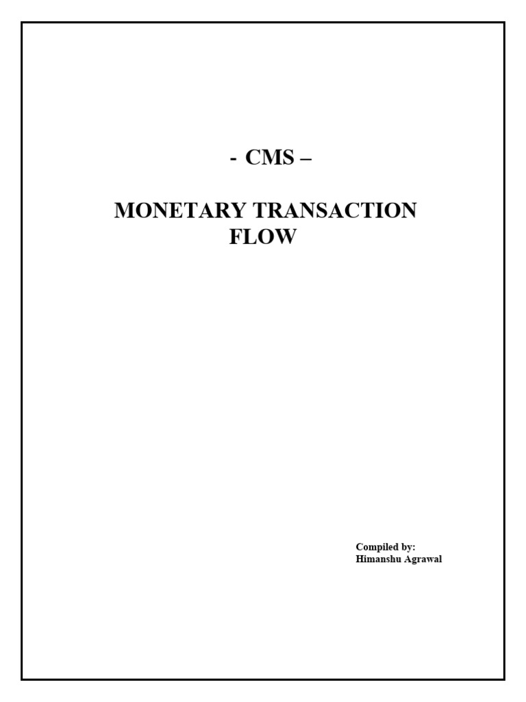 Monetary Transaction Flow Download Free Pdf Debits And Credits
