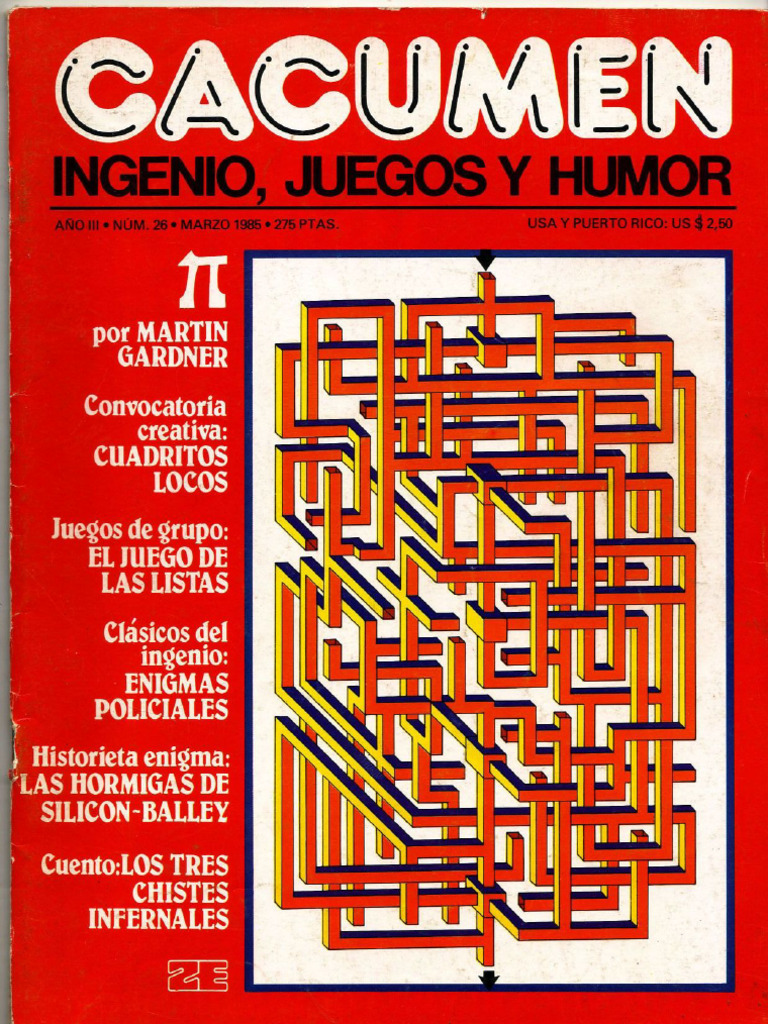 CACUMEN - 26 - Revista Ludica de Cavilaciones - Marzo 1985 | PDF