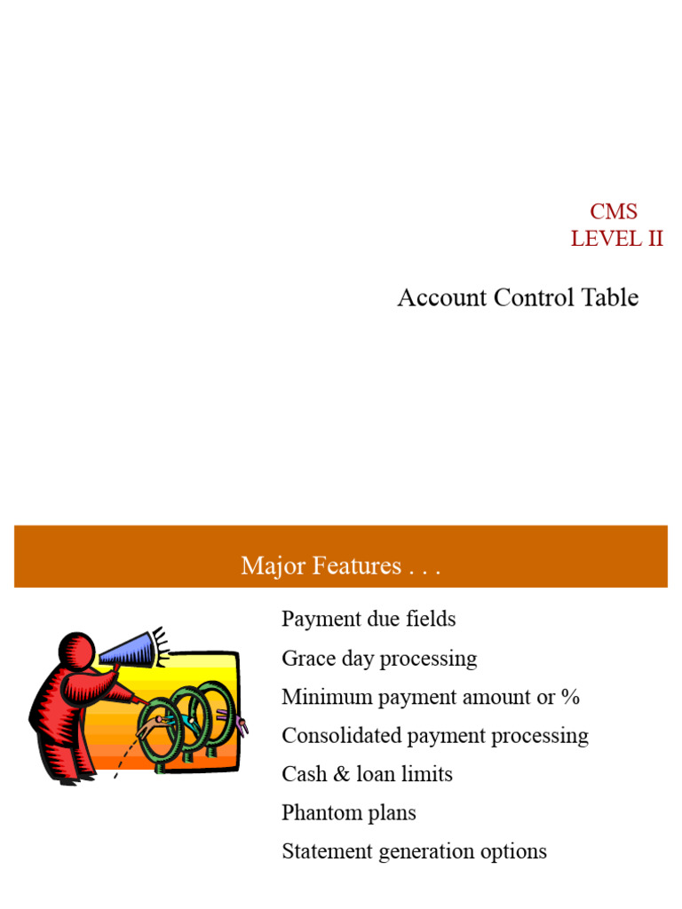 CMS Level II - Account Control Table | PDF | Banking | Financial Services
