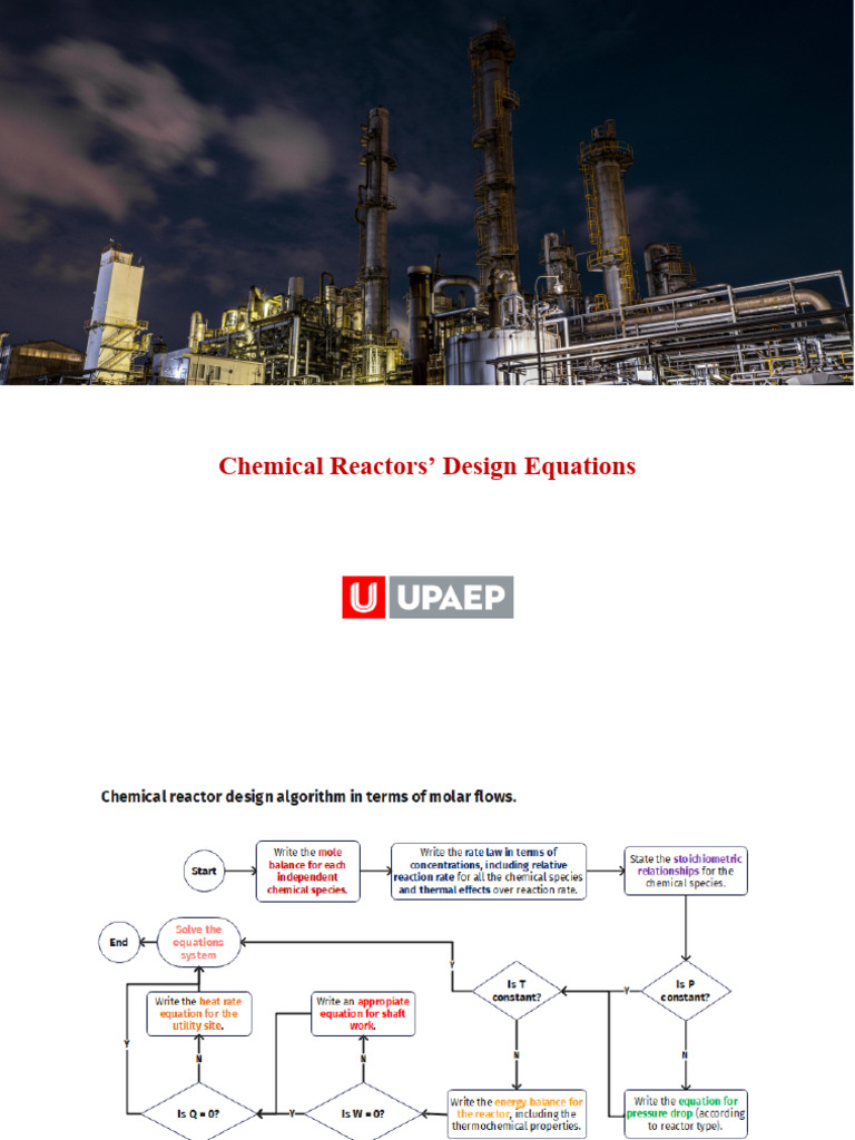 Chemical Reactors | PDF | Chemical Reactor | Stoichiometry