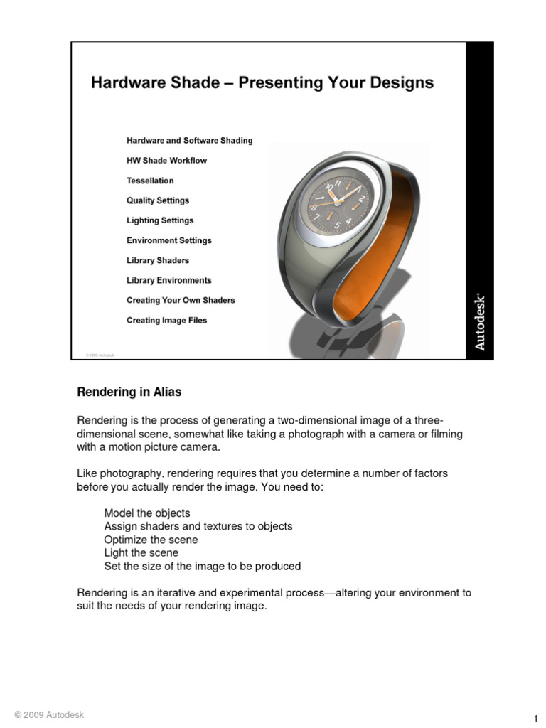 Lesson8 Hardware Shade - v2010 | PDF | Rendering (Computer Graphics) | Shader