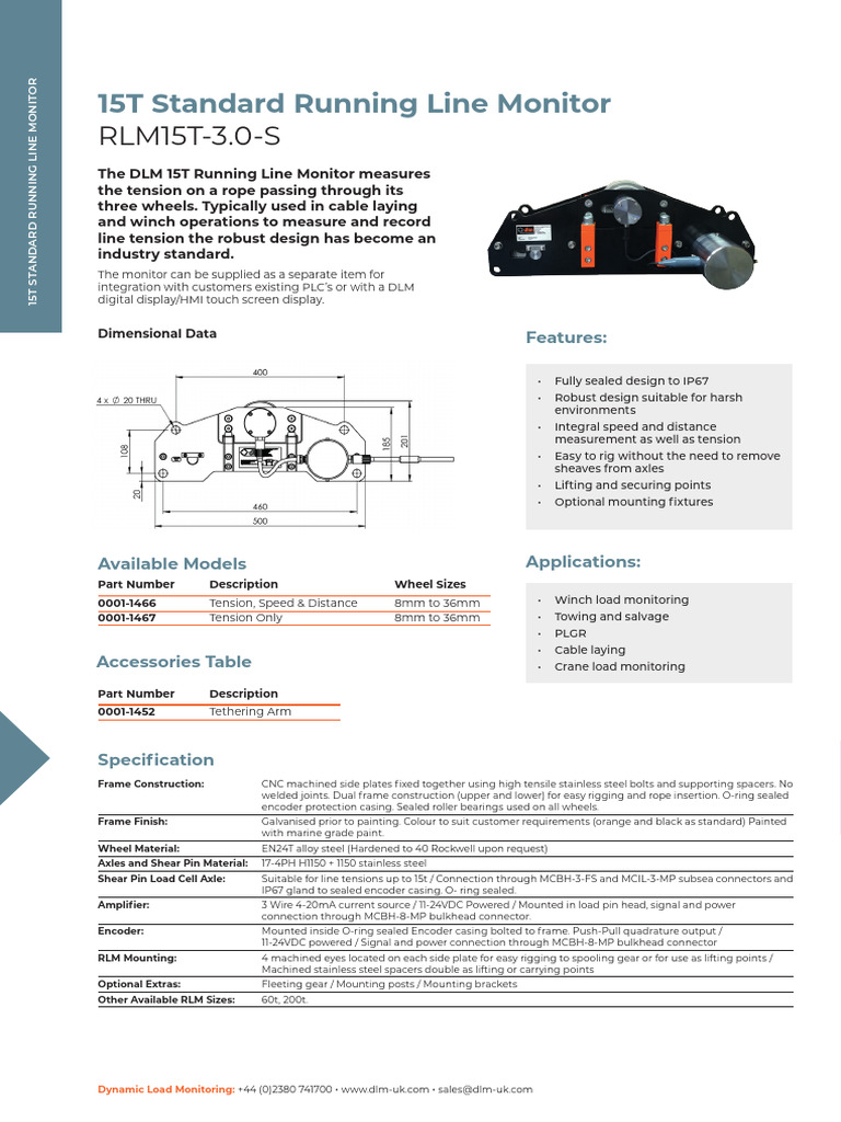 15T Standard Running Line Monitor RLM15T 3.0 S | PDF | Electrical ...