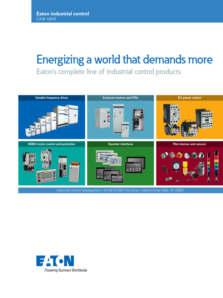 Industrial Controls Line Card Sa083077en | PDF