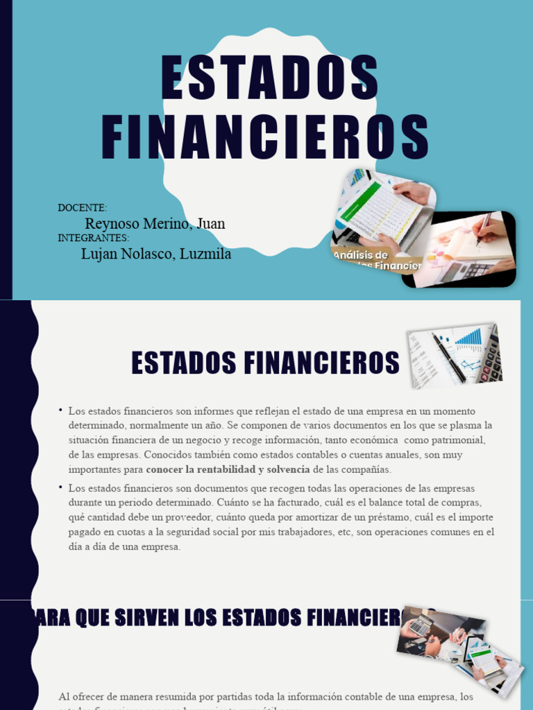 Estados Financieros | PDF | Estado financiero | Business