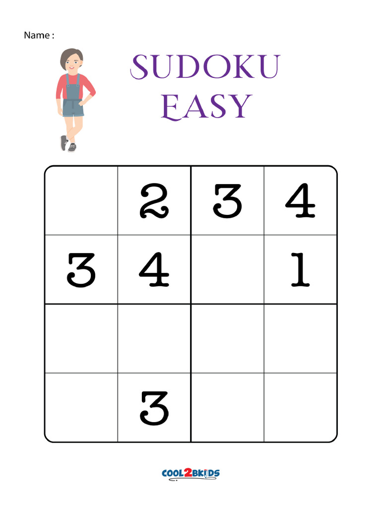 Easy Sudoku For Kids | PDF