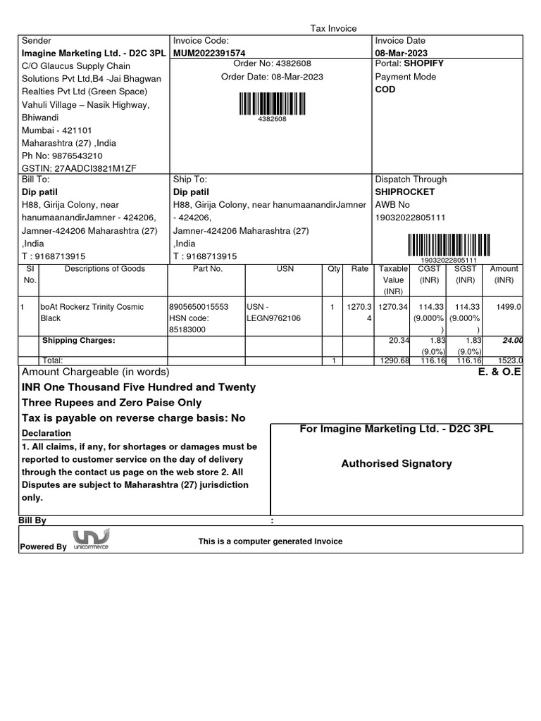 invoice boat | PDF | Government | Public Finance