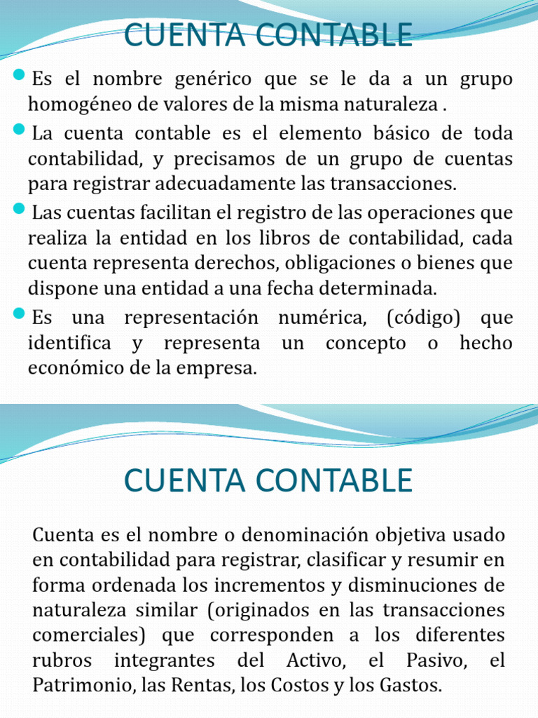 Definición y Tipos de Cuentas Contables | PDF | Contabilidad | Business