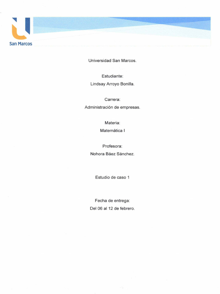 Estudio Caso 1 | PDF