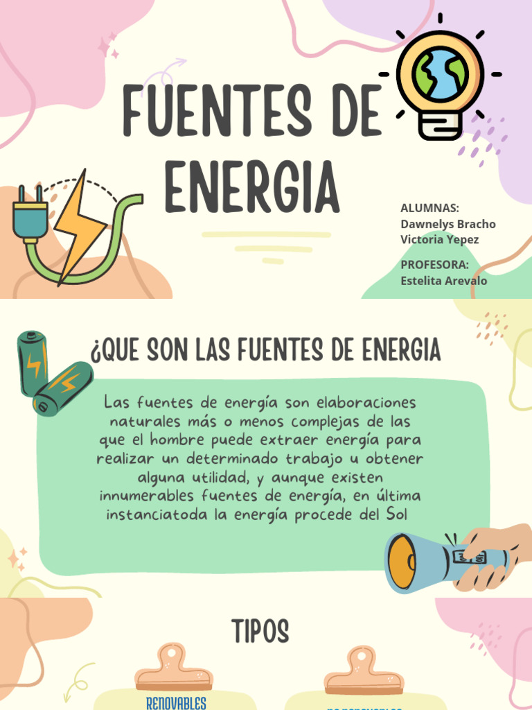 Tipos de Fuentes de Energía | PDF | Hogar, jardinería y bricolaje ...