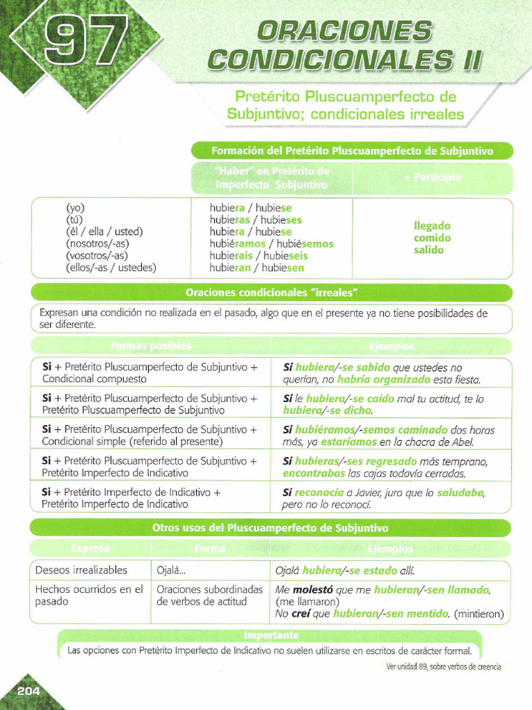 Oraciones Condicionales II | PDF