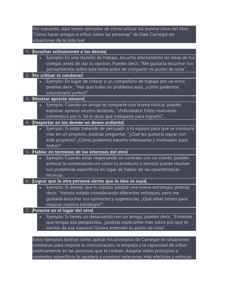 Ejemplos en La Vida Real Resumen | PDF