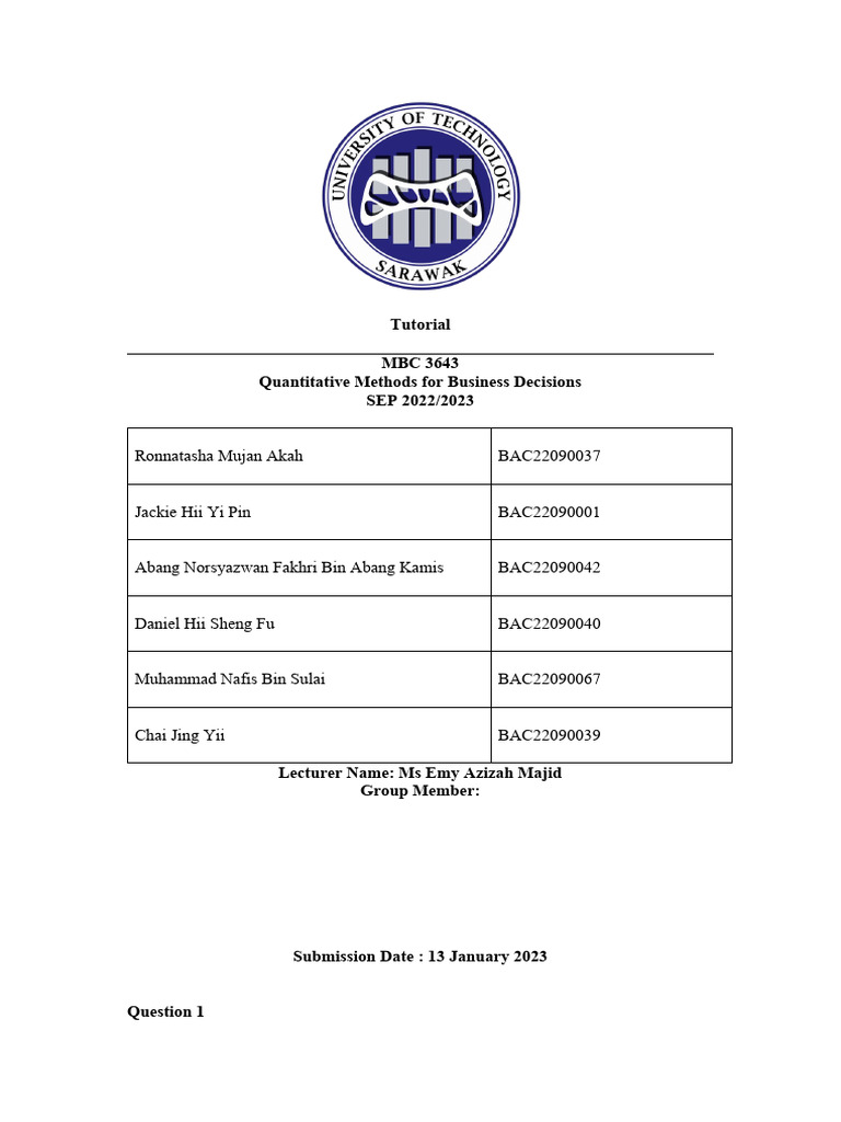 Assignment Tutorial | PDF | Dividend | Taxes