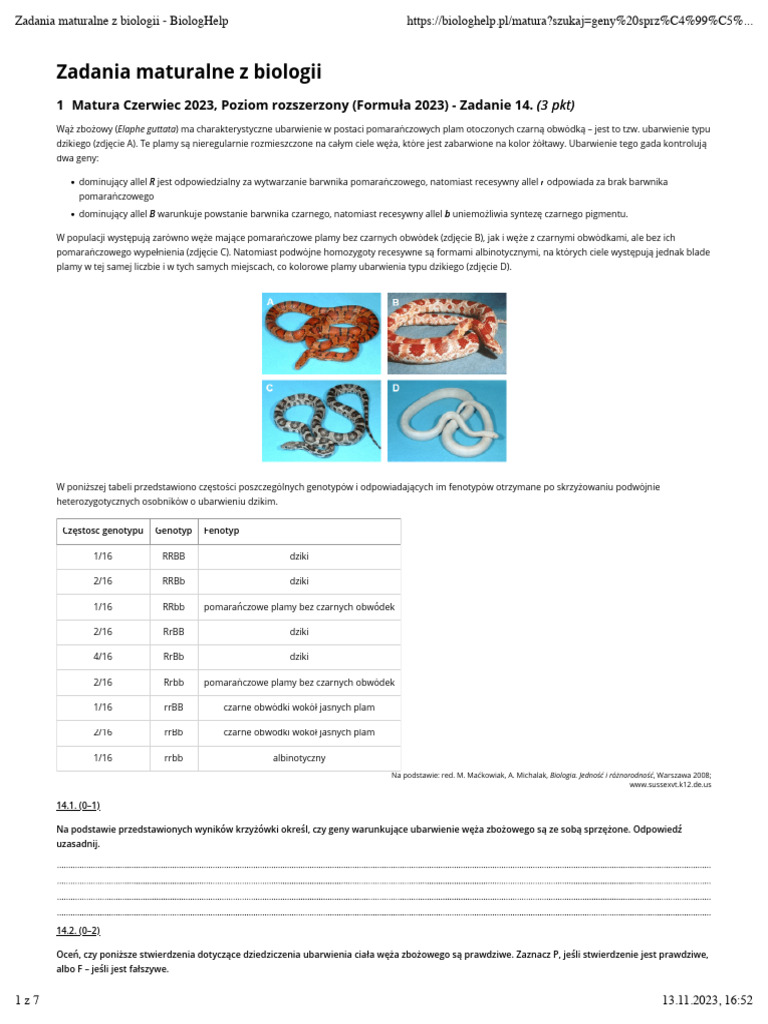 Geny Sprzężone Zad | PDF