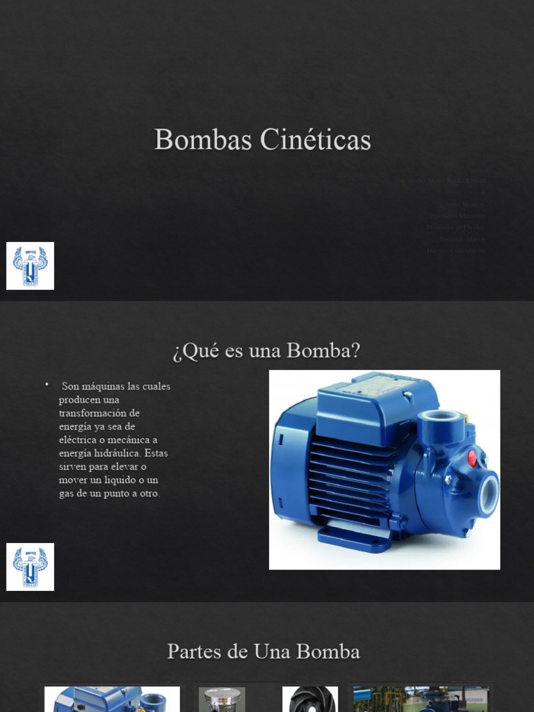 Introducción a Bombas Cinéticas | PDF | Bomba | Ingeniería mecánica
