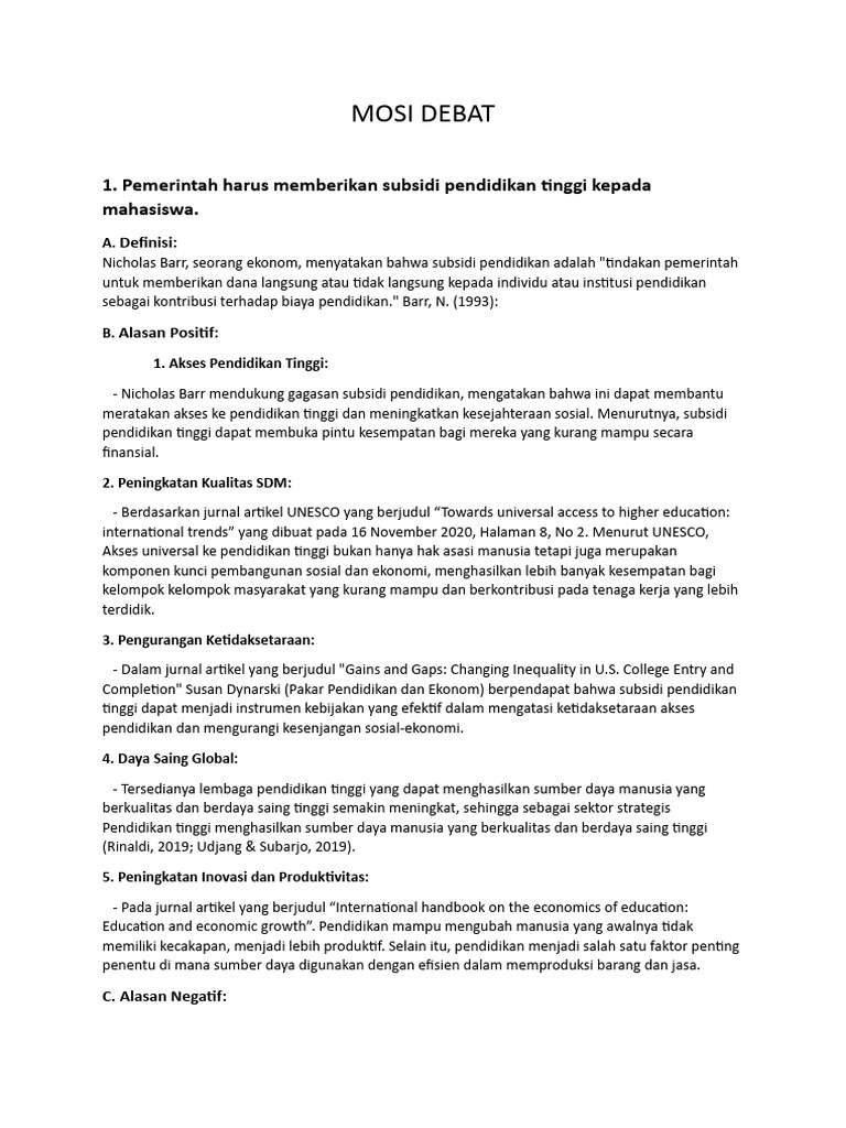 Mosi Debat Indonesia | PDF | Politik | Ilmu Sosial