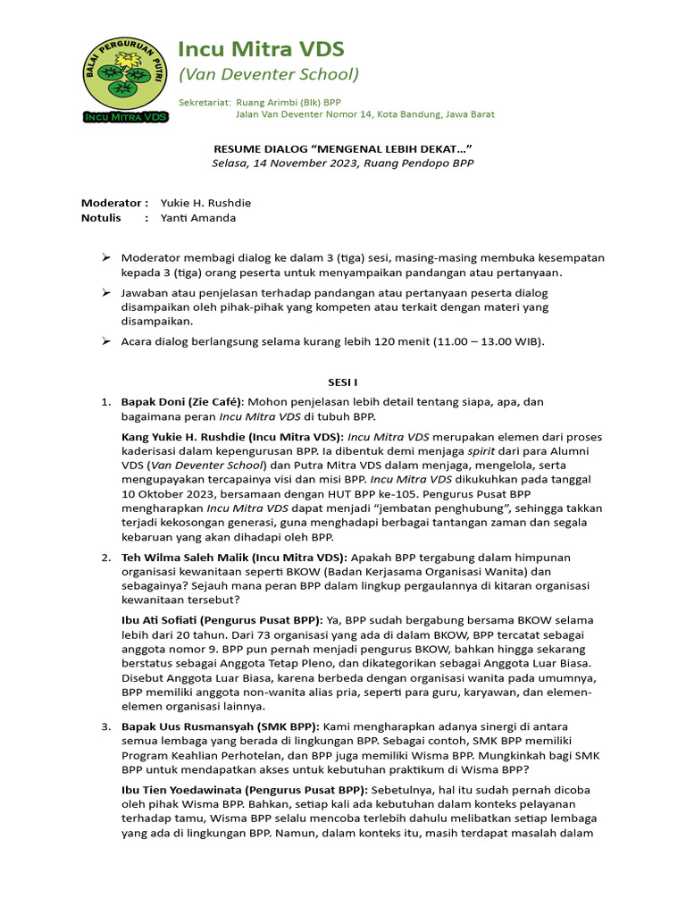 Resume Dialog Introductionary | PDF