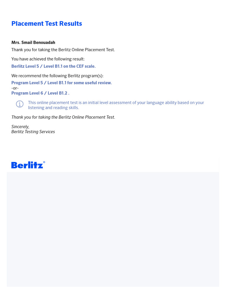 Results | PDF | Career & Growth