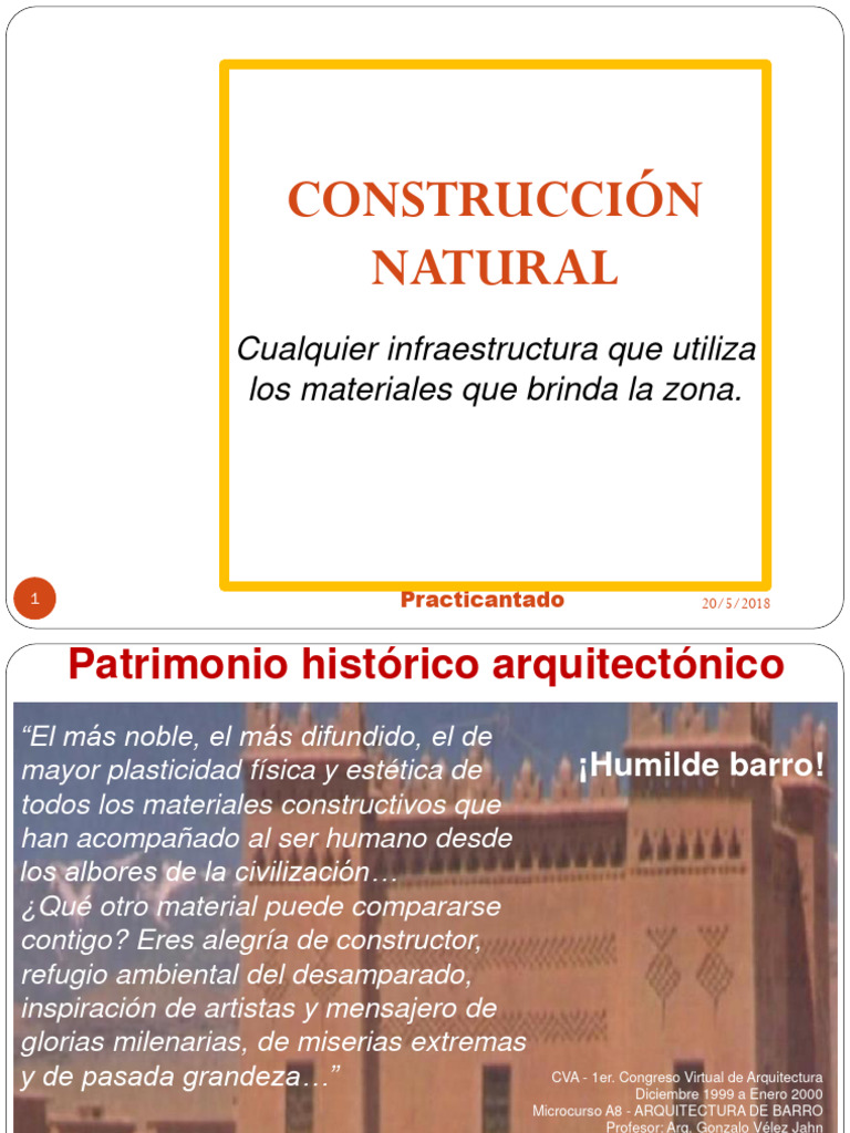 Constr Natural-Clase | PDF | Barro | Tierra