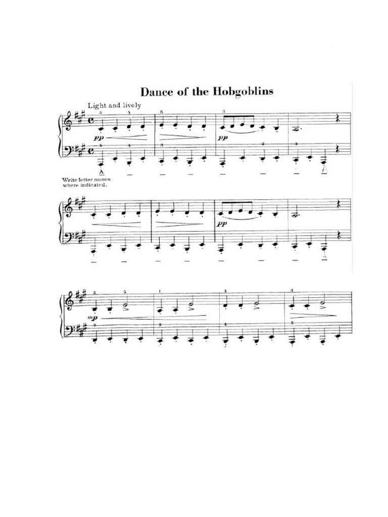 Dance of The Hobgoblins | PDF