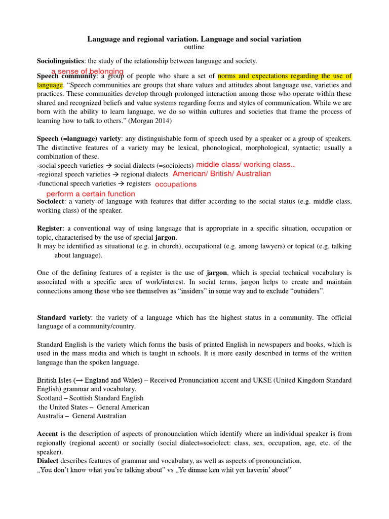 Sociolinguistics Pdf Dialect Sociolinguistics