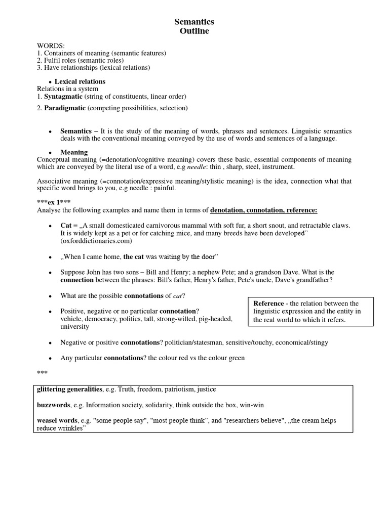 Semantics | PDF | Lexical Semantics | Human Communication
