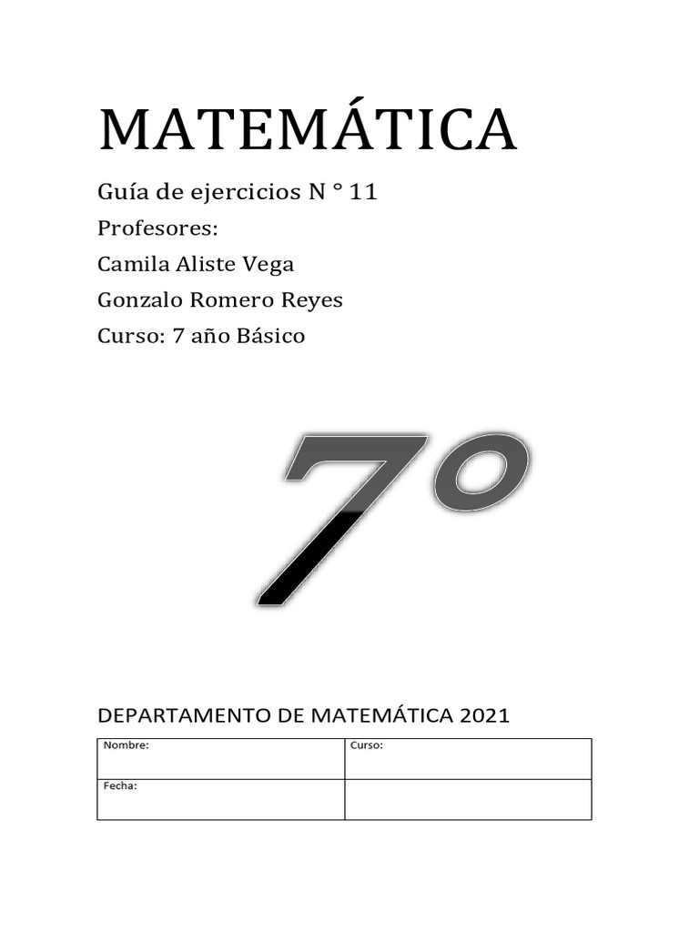 2 7o MATEMATICA 14 18 JUNIO GUIA 11 | PDF | Aleatoriedad | Experimentar 2 7o MATEMATICA 14 18 JUNIO GUIA 11 | PDF | Aleatoriedad | Experimentar