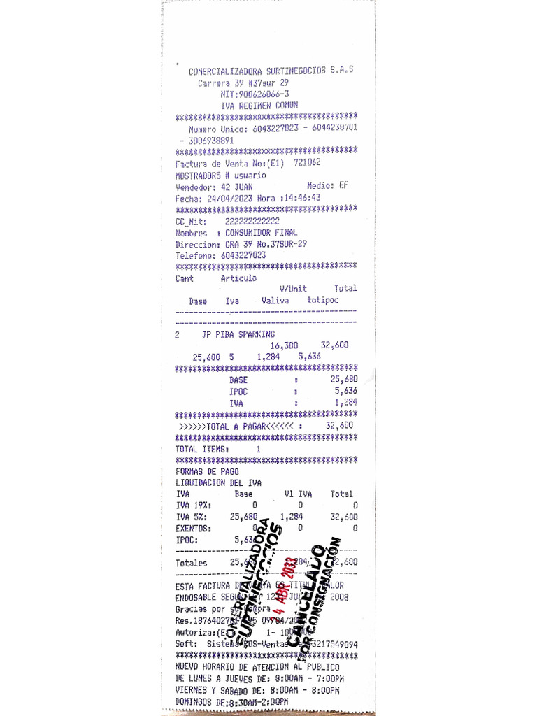 Compra Ancheta Surtinegocios | PDF