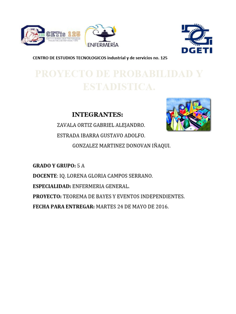 Proyecto Probabilidad y Estadistica | PDF | Probabilidad | Estadísticas