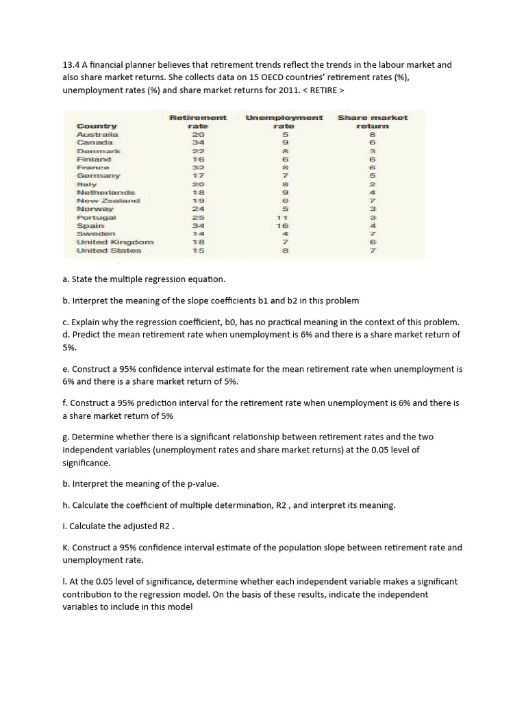 Exercises Chapter 6 | PDF