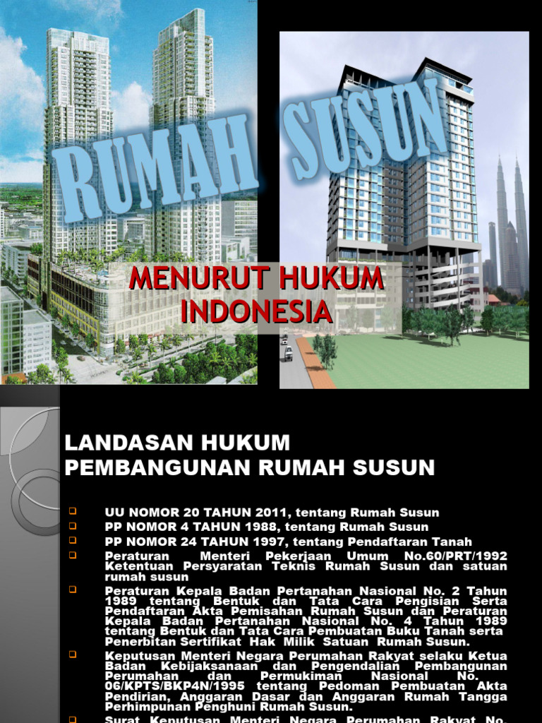 Hukum Rumah Susun (2023-MKn) | PDF