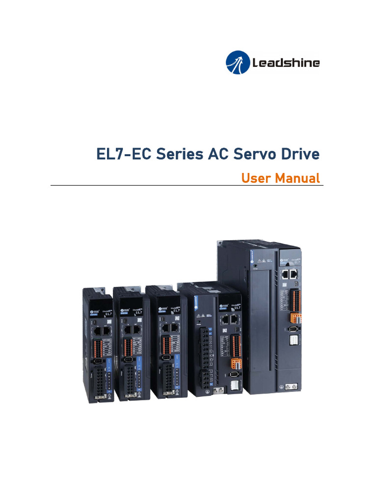 EL7-EC Series AC Servo Drive User Manual V1.00 | PDF | Electric Motor | Power Supply