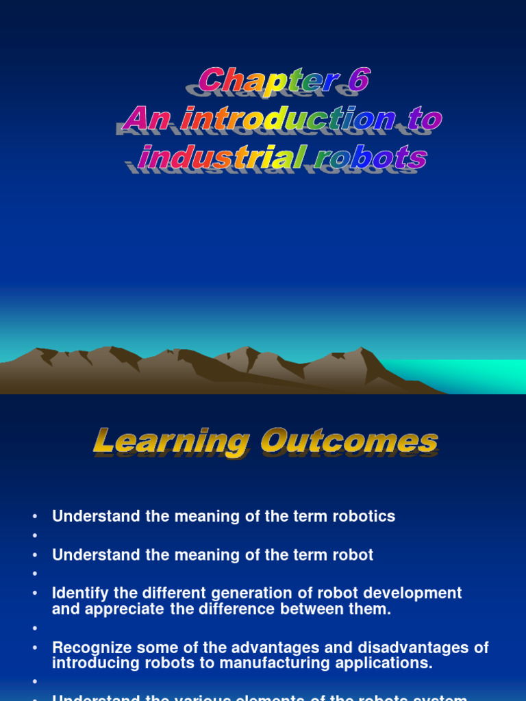 Ch-01. Introduction To Industrial Robot | PDF