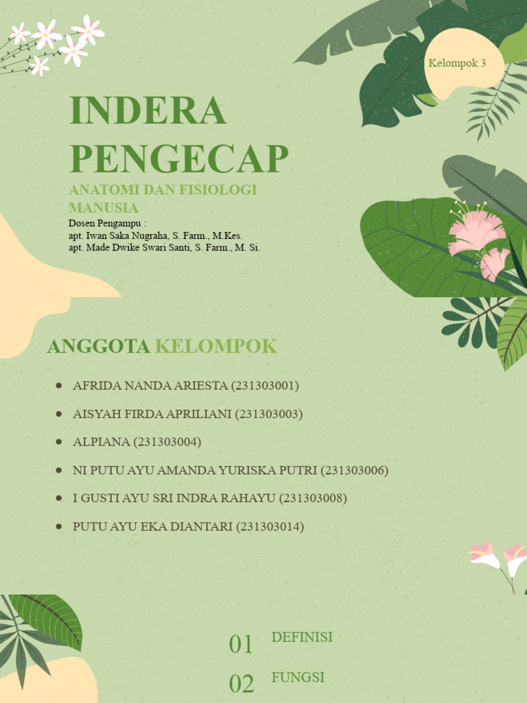 Anfisman (Indra Pengecap) | PDF | Kesehatan Holistik