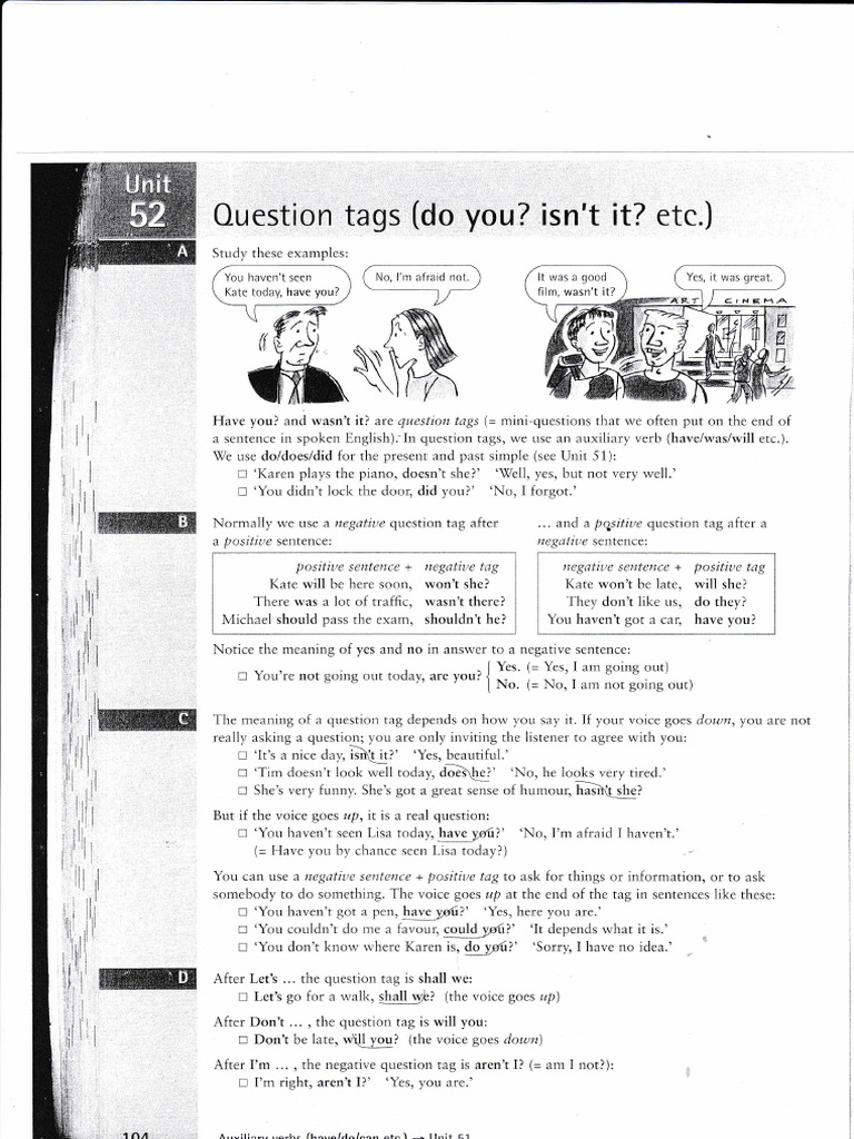 Understanding Question Tags in English | PDF | Teaching Methods & Materials