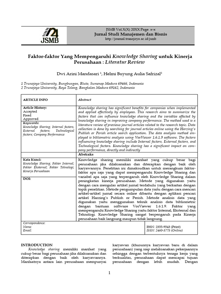 Dwi Arini Mandasari, Knowledge Sharing | PDF | Karier & Perkembangan ...