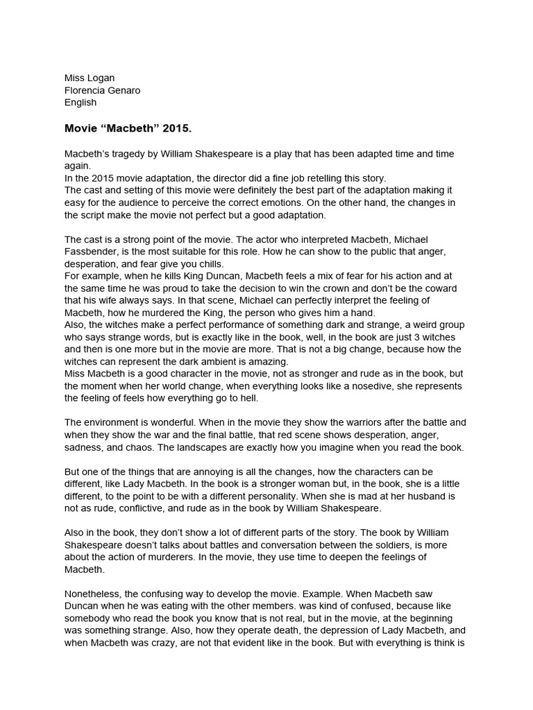 Macbeth | PDF | Macbeth