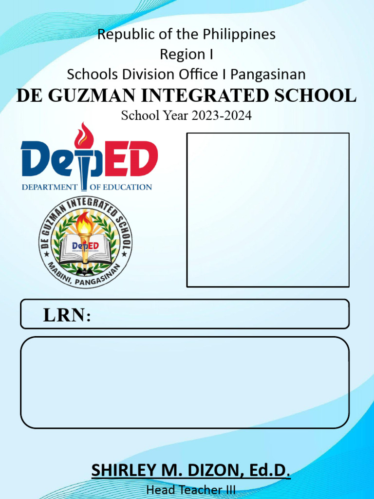 De Guzman Integrated School Info 2023-2024 | PDF