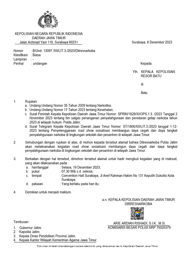 Surat Undangan Kapolres Pdf