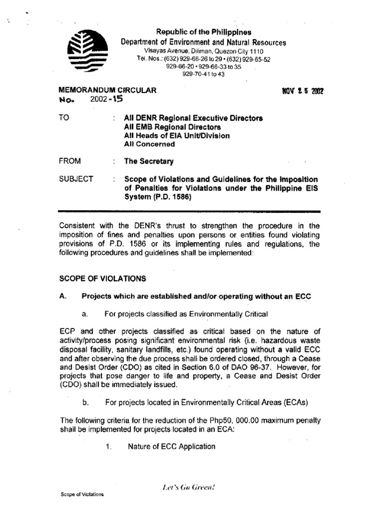 MC - 2002-15 Scope of Violations and Guidelines For The Imposition of Penalties For Violations ...