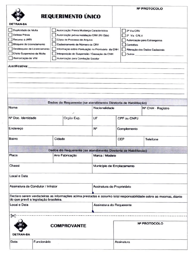 Requerimento Único | PDF