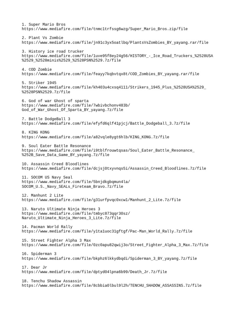 Semua Game Tinggal Di Copy Paste Linknya | PDF | History