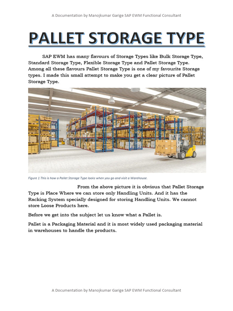 Configuring Pallet Storage in SAP EWM | PDF | Warehouse | Pallet