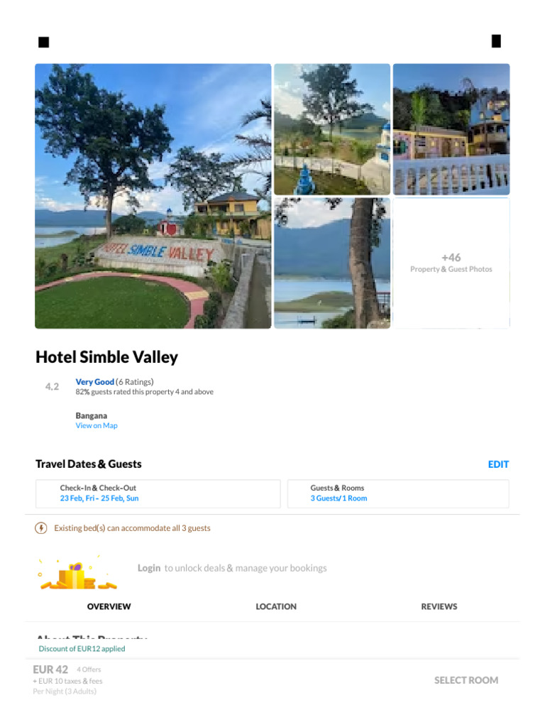 Hotel Simble Valley: About This Property | PDF