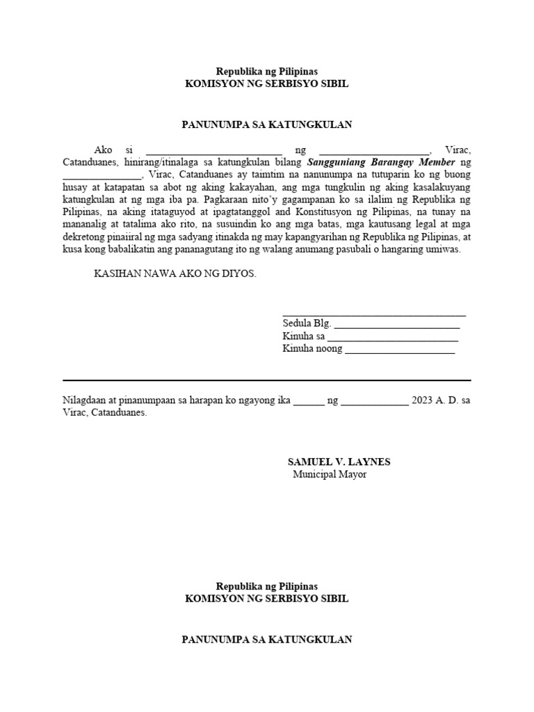 Oath of Office | PDF