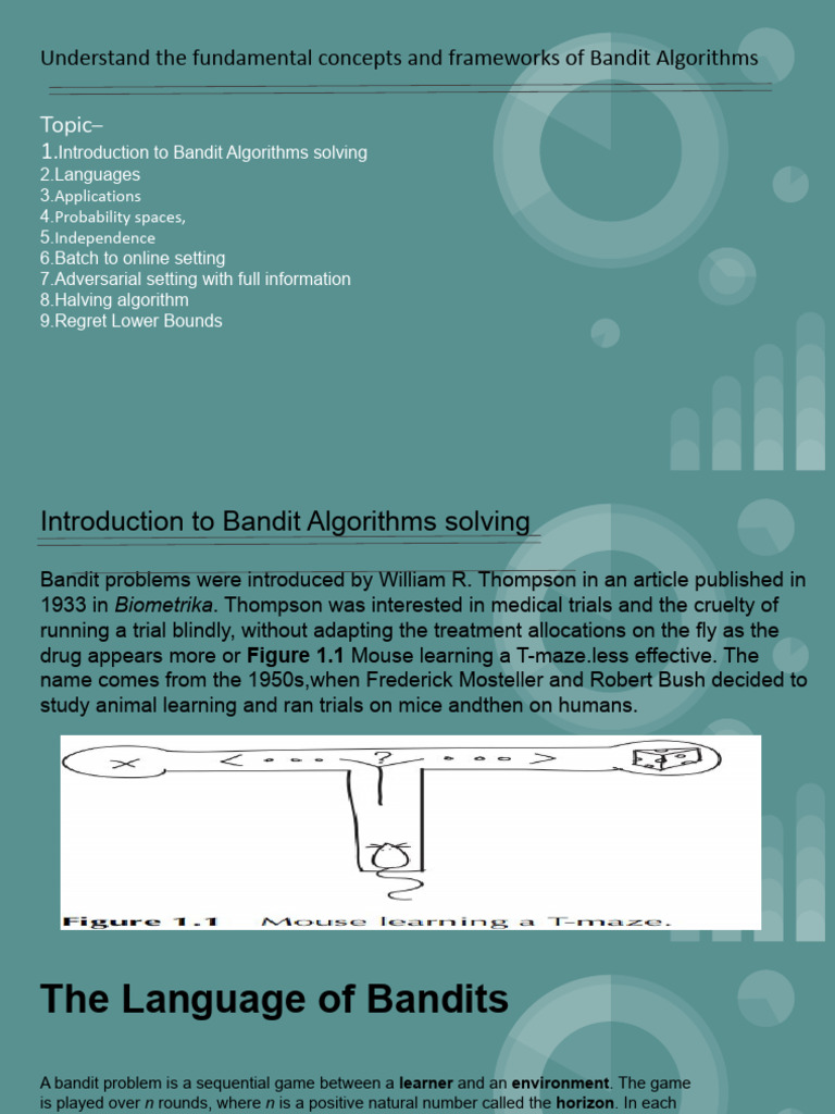 Introduction To Bandit Algorithm, Unit1 | PDF | Probability Theory | Randomness